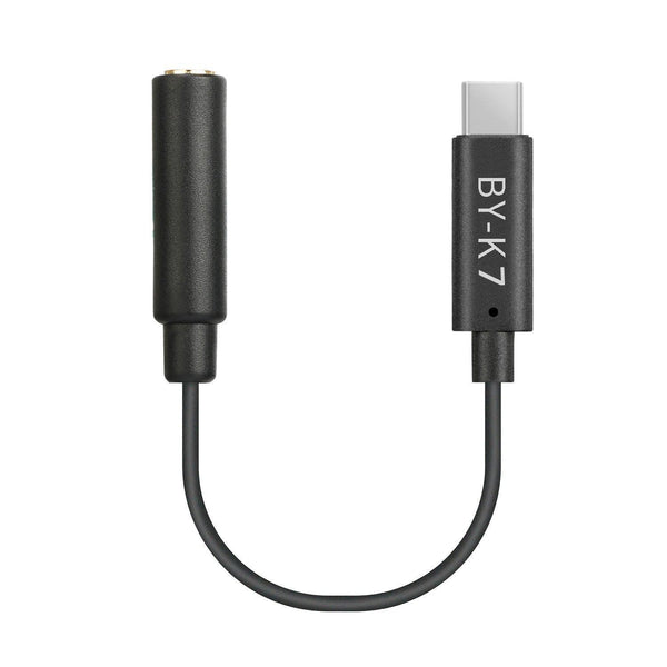 Boya BY-K7 3.5mm (Female) to USB Type-C (Male) Audio Adapter for DJI O ...