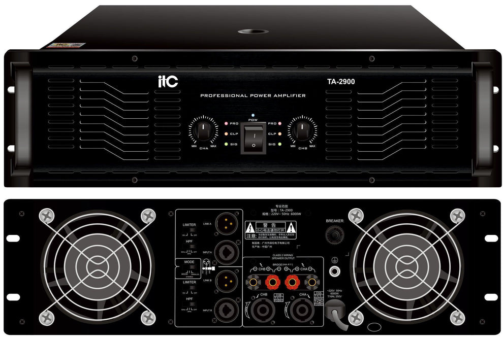 ITC Professional Power Amplifier TA-2900 – DECIBEL